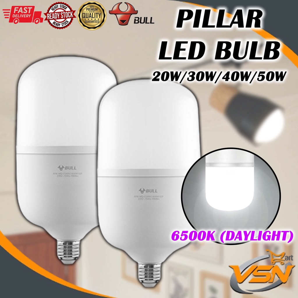 BULL Led Bulb DAYLIGHT [ 20w 30w 40w 50w ] E27 Led Bulb Energy Saving ...