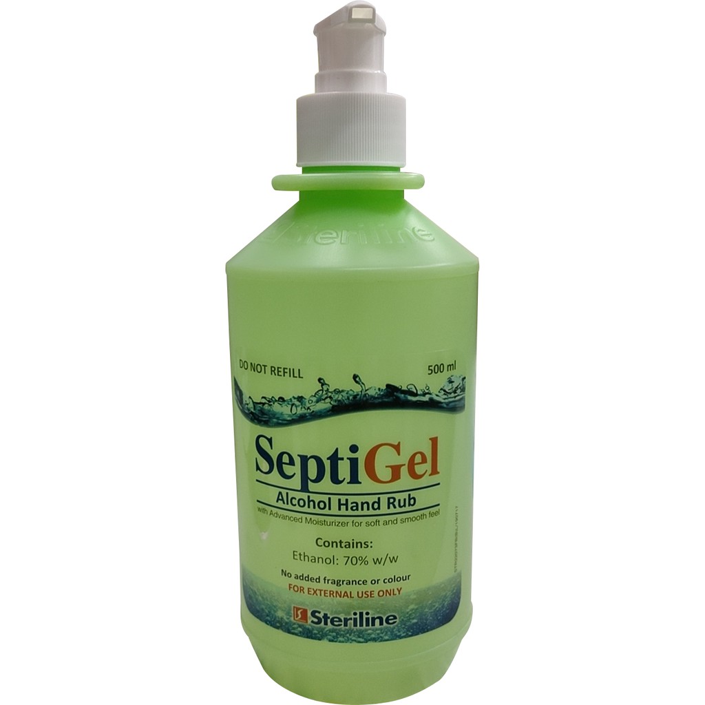Hand Sanitizer Septi Gel 500ml (Alcohol Hand Rub) | Shopee Malaysia