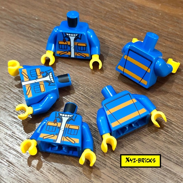 Lego PARTS 6219626 Torso - Mini Upper Part No. 4204 Bright Blue ...