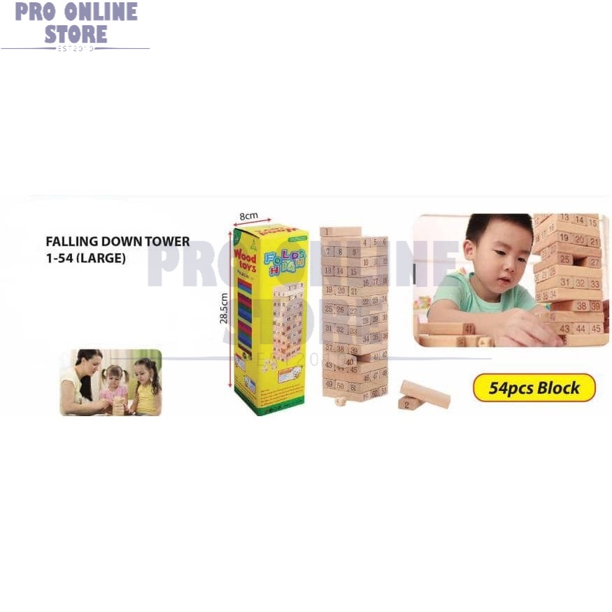 Falling Down Tower Block 54 pcs (Large) | Shopee Malaysia