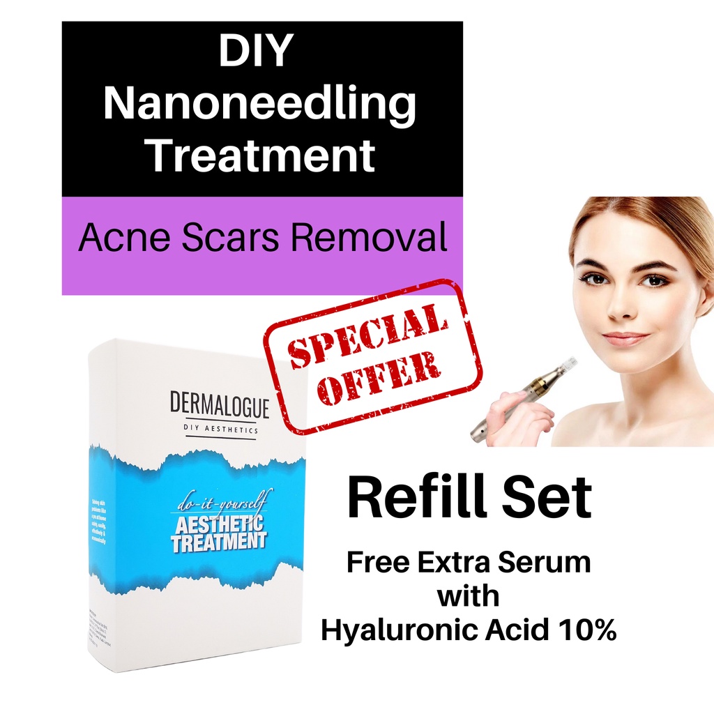 DERMALOGUE Acne Scars Removal Refill Set / Nanoneedling Treatment ...