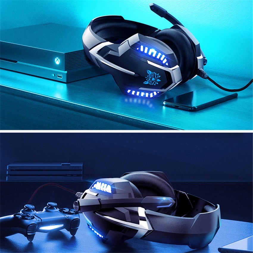 Onikuma K18 Super Bass Gaming Headset with Mic and Noise Cancellation ...
