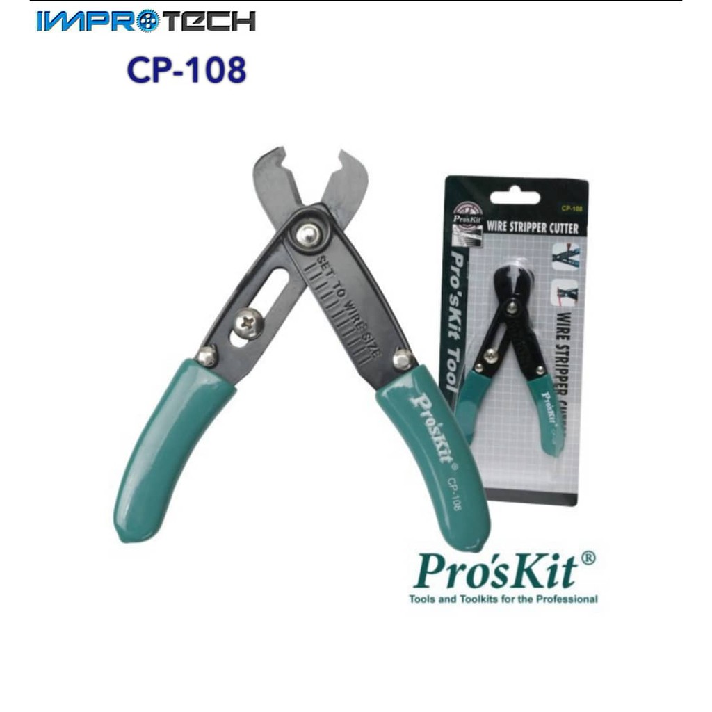 PROSKIT Wire Stripper Cutter (Stripping Wire from 10~30 AWG) | Shopee ...