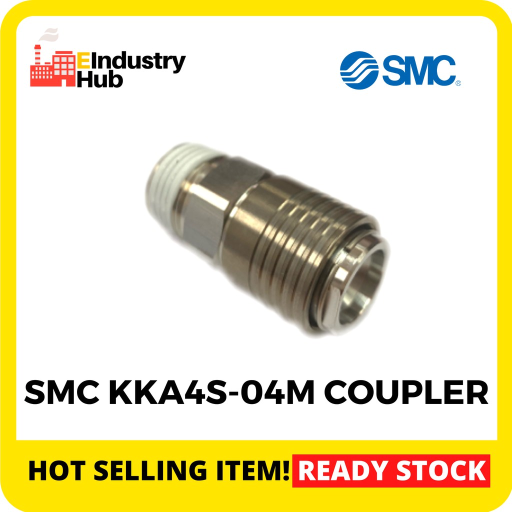 SMC KKA4S-04M Stainless Steel Coupler Pneumatic Air Compressor Hose ...
