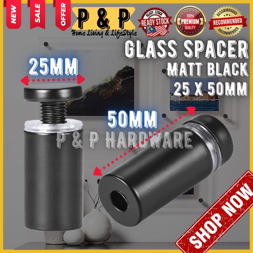 (BLACK & GOLD & White) Advertising Signboard Screw Holder Stainless ...