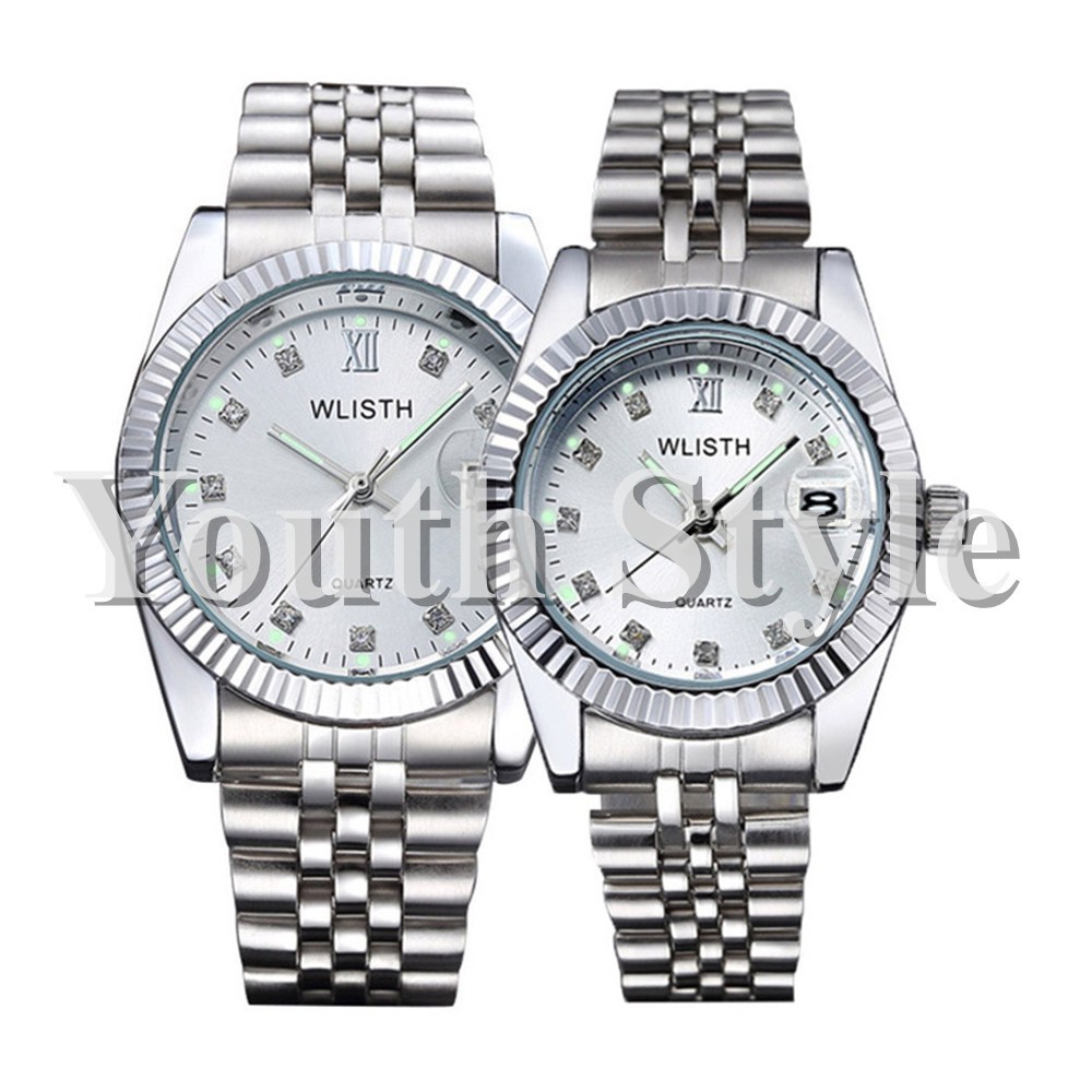 Couple Pair Watches Women Men Quartz Analog Wrist Watch | Shopee Malaysia