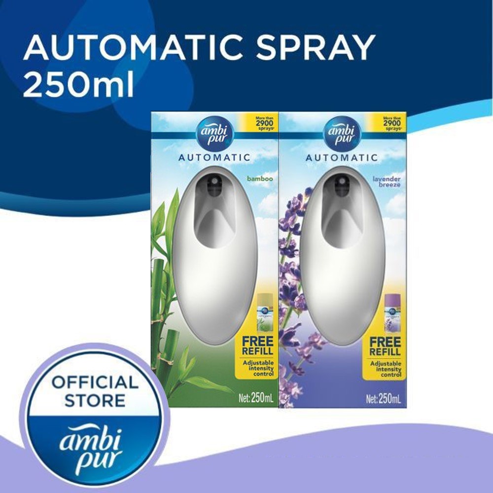 Ambi Pur Instantmatic Automatic Spray Kit Free Refill (250ml) | Shopee ...