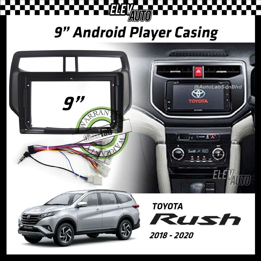 Toyota Rush 2018-2021 Android Player Casing 9" with Player Socket ...