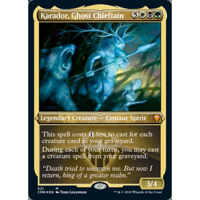 Karador, Ghost Chieftain | [CMR][M][Lgd. Creature][MTG Singles ...