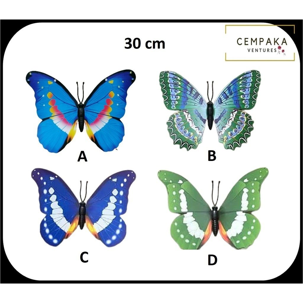 Rama-rama untuk hiasan dekor pelamin rama-rama besar rama-rama deko ...