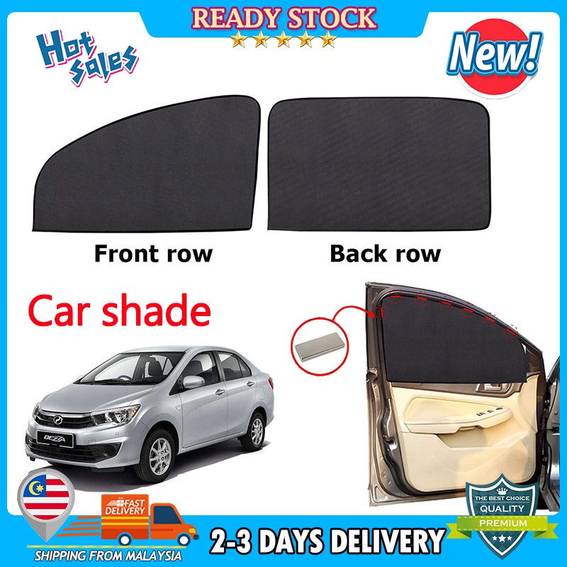【Ready stock】 2pcs Magnetic Sunshade Car Window Sun Shade Sunshade for ...