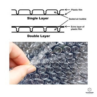 More Sizes Bubble Wrap Single Layer / Double Layer Air Bubble Clear ...