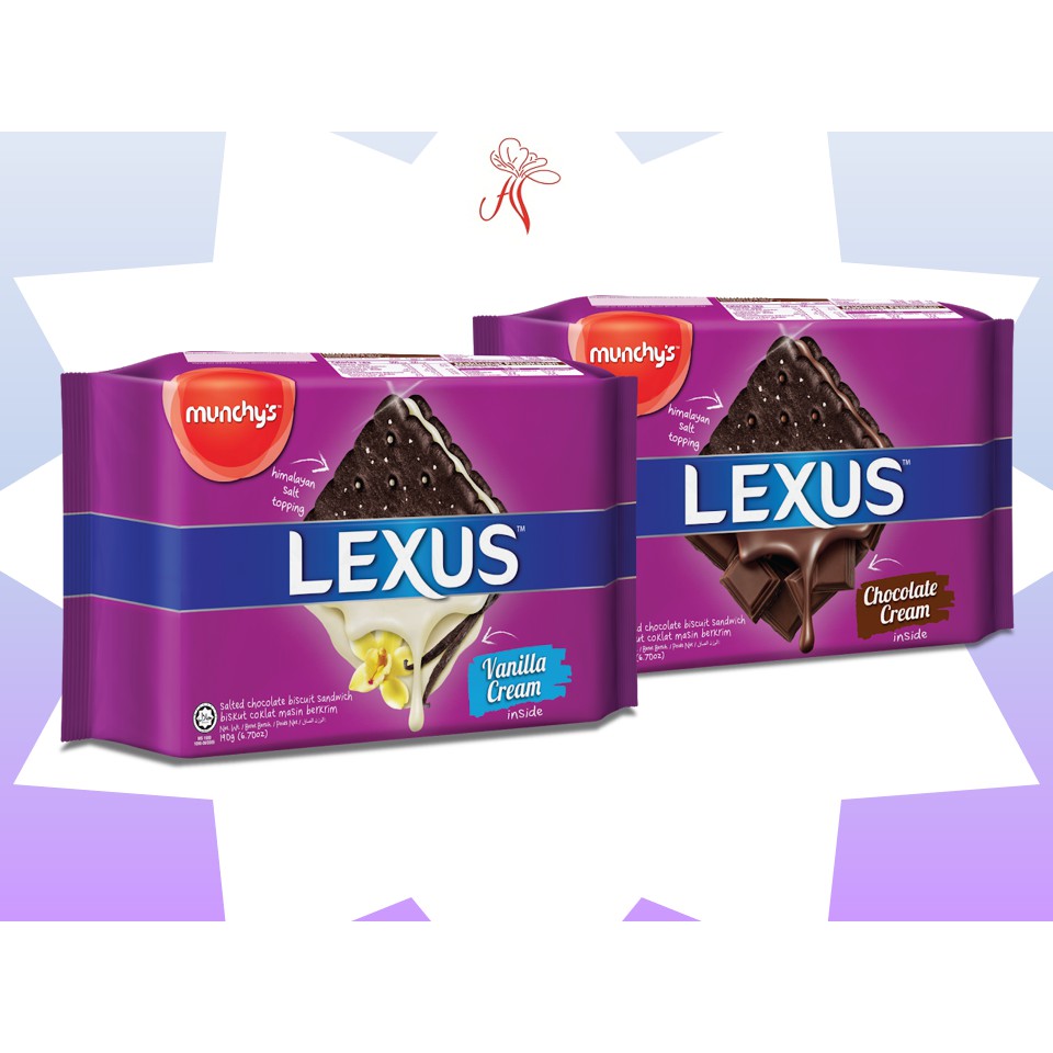 Munchy's Lexus Salted Chocolate/Vanilla Sandwich 190g | Shopee Malaysia