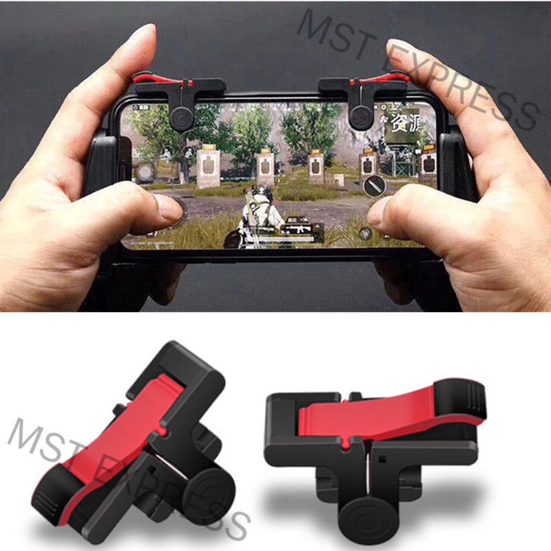 MST EXPRESS 1 Pair PUBG Moible Controller Gamepad Trigger PUGB Mobile Game Pad Grip L1R1 ...