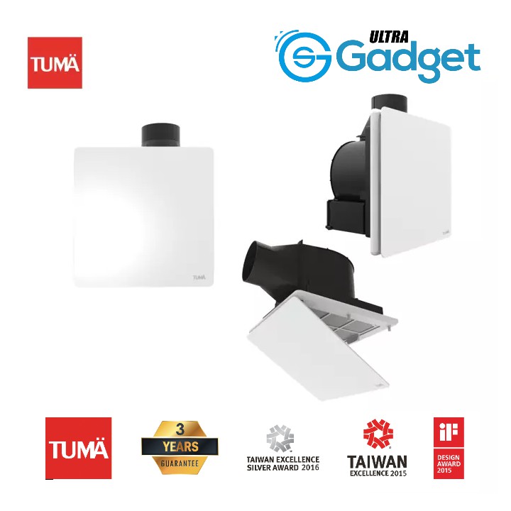 TUMA IM25 DC Motor Ventilator Fan Ceiling Mounted Exhaust Fan | Shopee ...