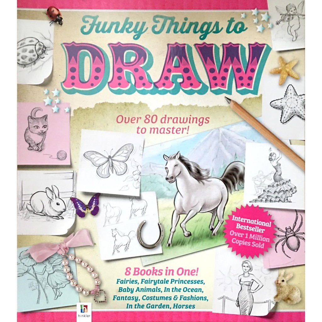 Funky Things to DRAW: Over 80 drawings to master! | Shopee Malaysia