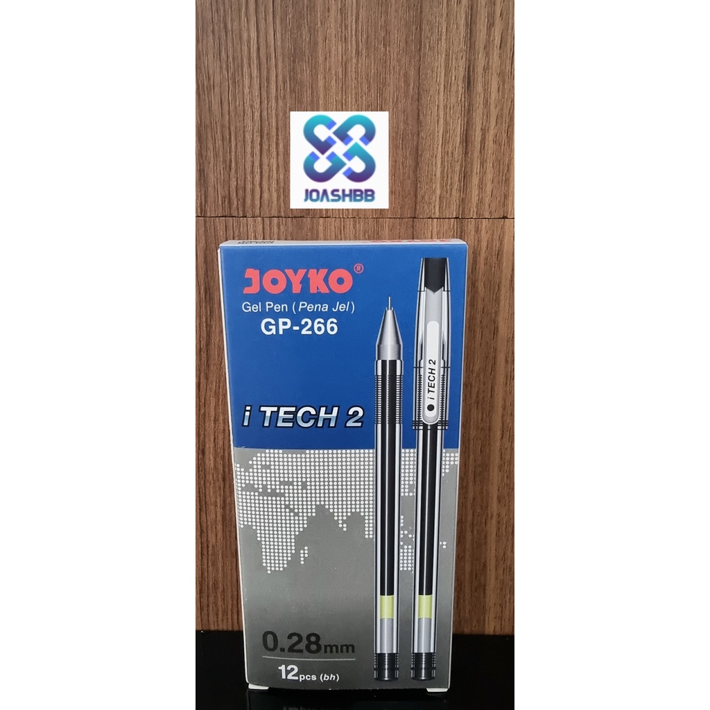 HITAM Itech 2 GP-266 Black HiTec-C Gel Pen 12 Pcs (Unofficial) | Shopee ...