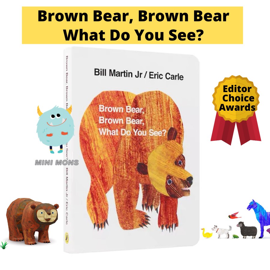 Original Brown Bear Brown Bear What Do You See Eric Carle Board Book ...