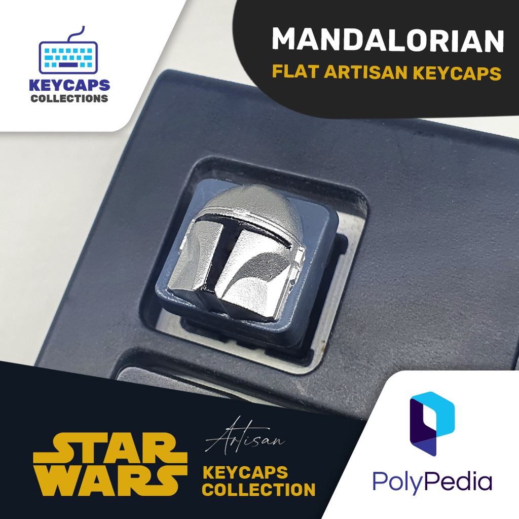Mandalorian Helmet Flat Artisan Keycaps | Shopee Malaysia