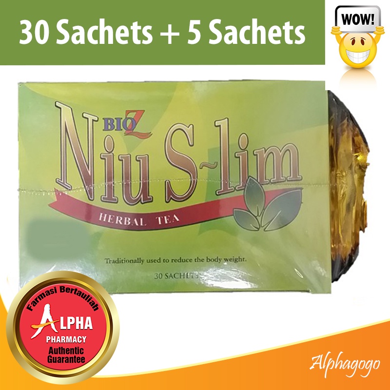 Bioz Niu SLim Herbal Tea (30 Sachets FREE 5 Sachets) | Shopee Malaysia