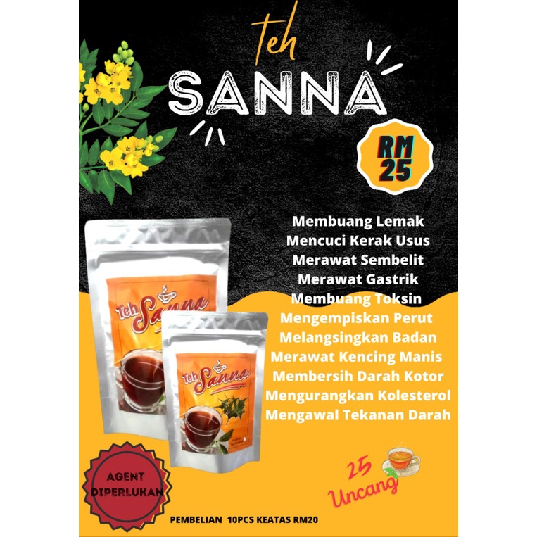 TEH SANNA CUCI PERUT (UNCANG 25S) | Shopee Malaysia