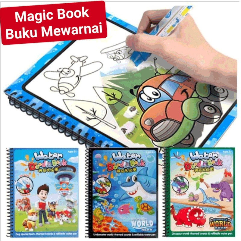 [READYSHOP] Magic BOOK Invisible Ink / DRAWING BOOK / COLORING BOOK ...
