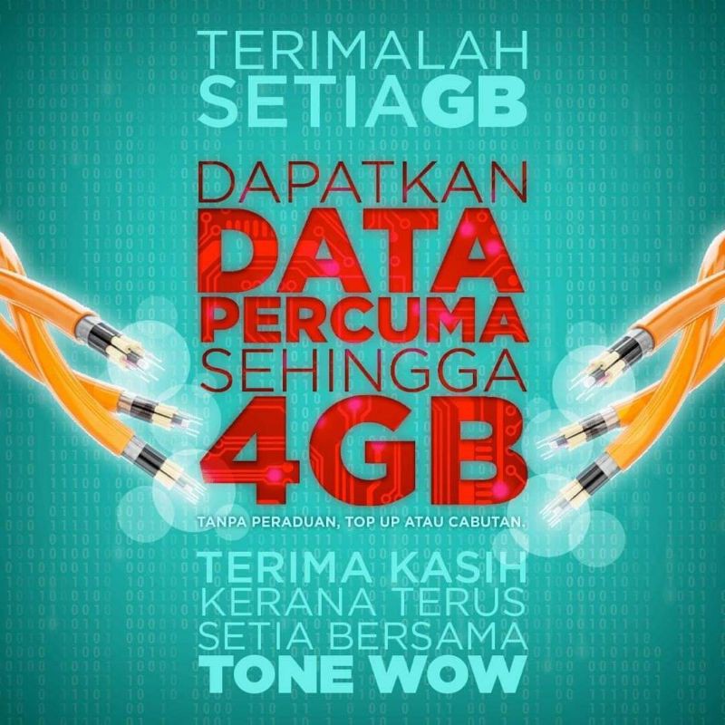 Percuma Simkad Tone Wow🔥 UNLIMITED CALL +89GB internet🔥 | Shopee Malaysia