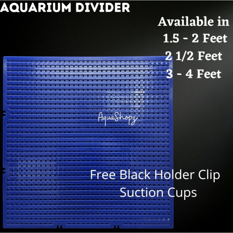 Aquarium Blue Divider Separator Partition 12" 15" 18" / Aquarium ...