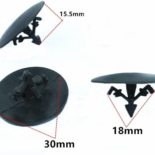 10pcs Plastics clips Nylon Hood Insulation Retainer For Honda Civic CR ...