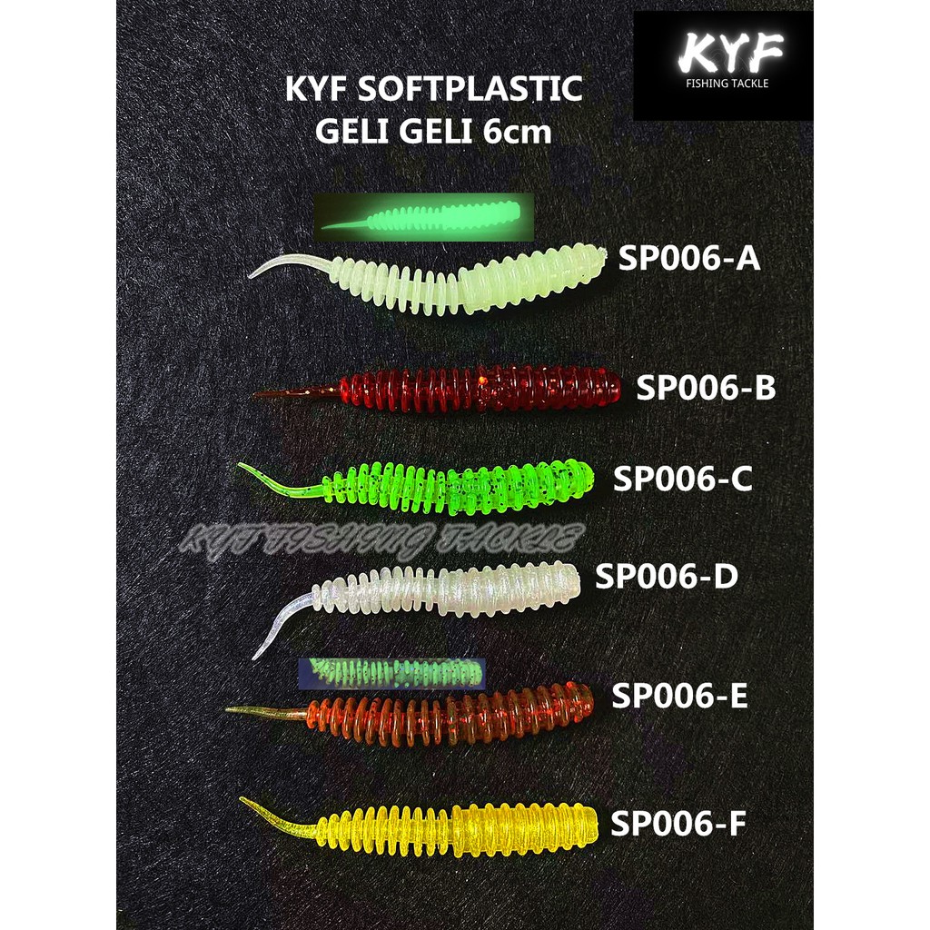 KYF Soft Plastic Ultralight Umpan Geli-Geli 1g 6cm PB SEBARAU SP006 ...