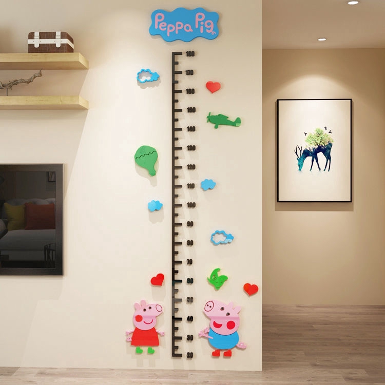 Measuring height baby's ruler three dimensional height sticker height ...