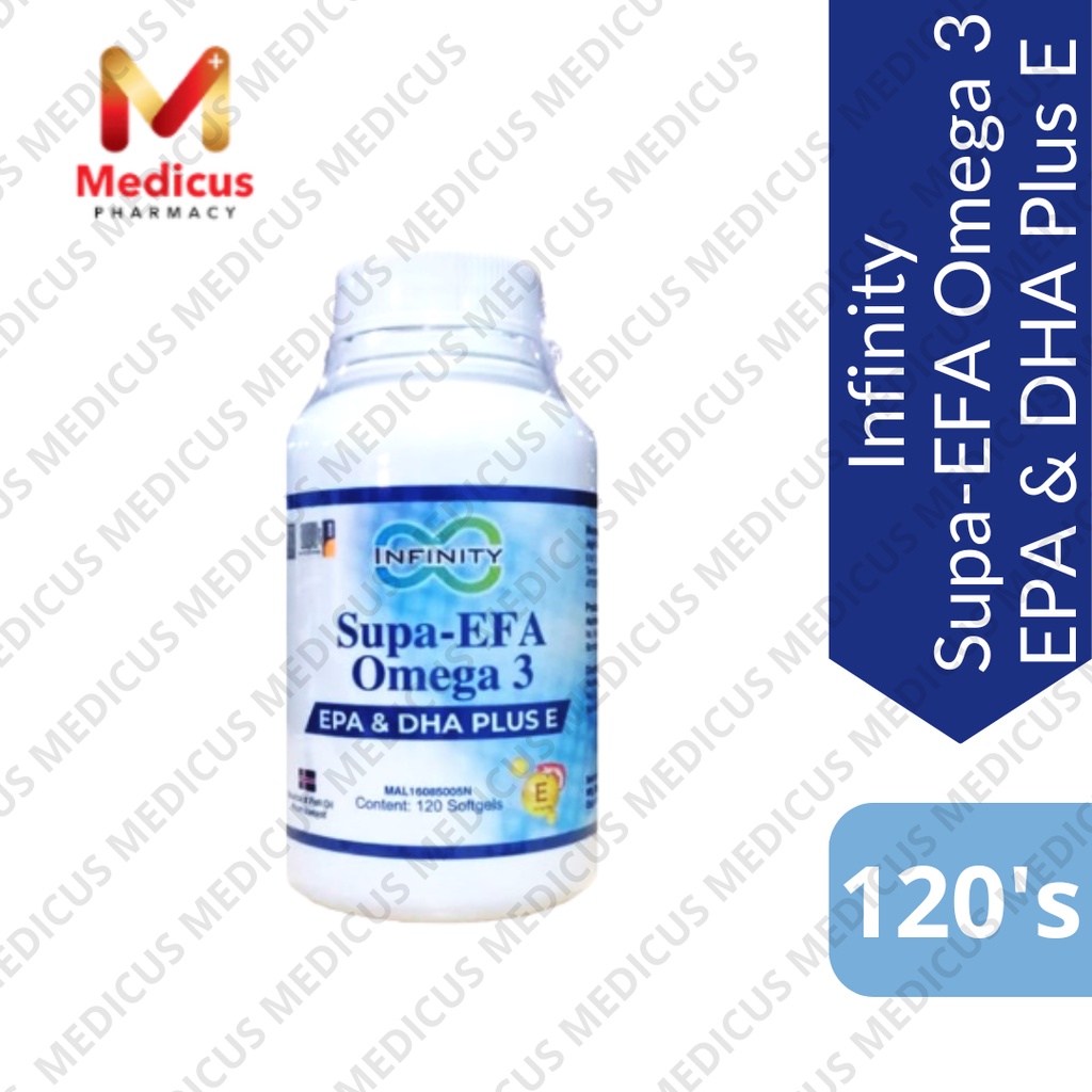 [FREE SHIPPING!!!] Infinity Supa-EFA Omega 3 EPA & DHA Plus E 120's FOC FREE GIFT (Exp: 05/2027 ...