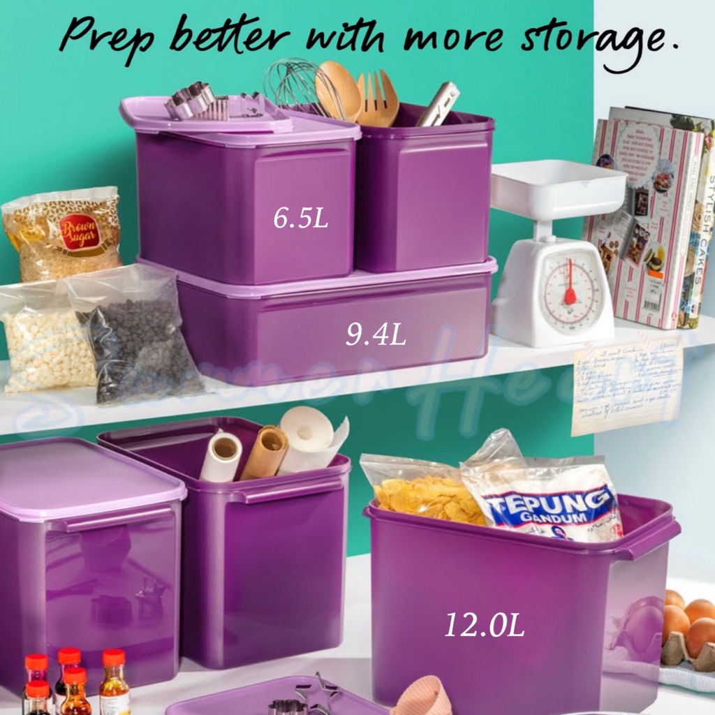 Tupperware Modular Mates Rectangular III 6.5L / Jumbo Keeper 12L ...