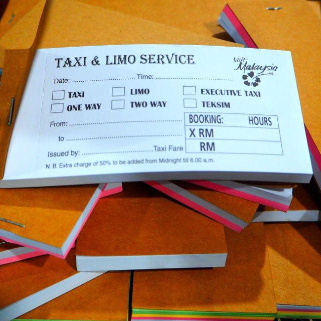💥 BEST PROMOTION💥Taxi Receipt x 100 Pages (Free shipping) | Shopee Malaysia