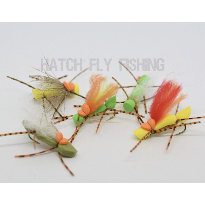 Fly lures ~ Chernobyl Ant, Foam hopper pattern tied on 2X size12 Hook ...