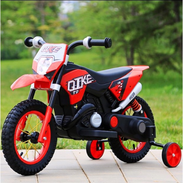 Electric Kids Motor Scrambler Super Bike Air Tyre USB music | Shopee ...