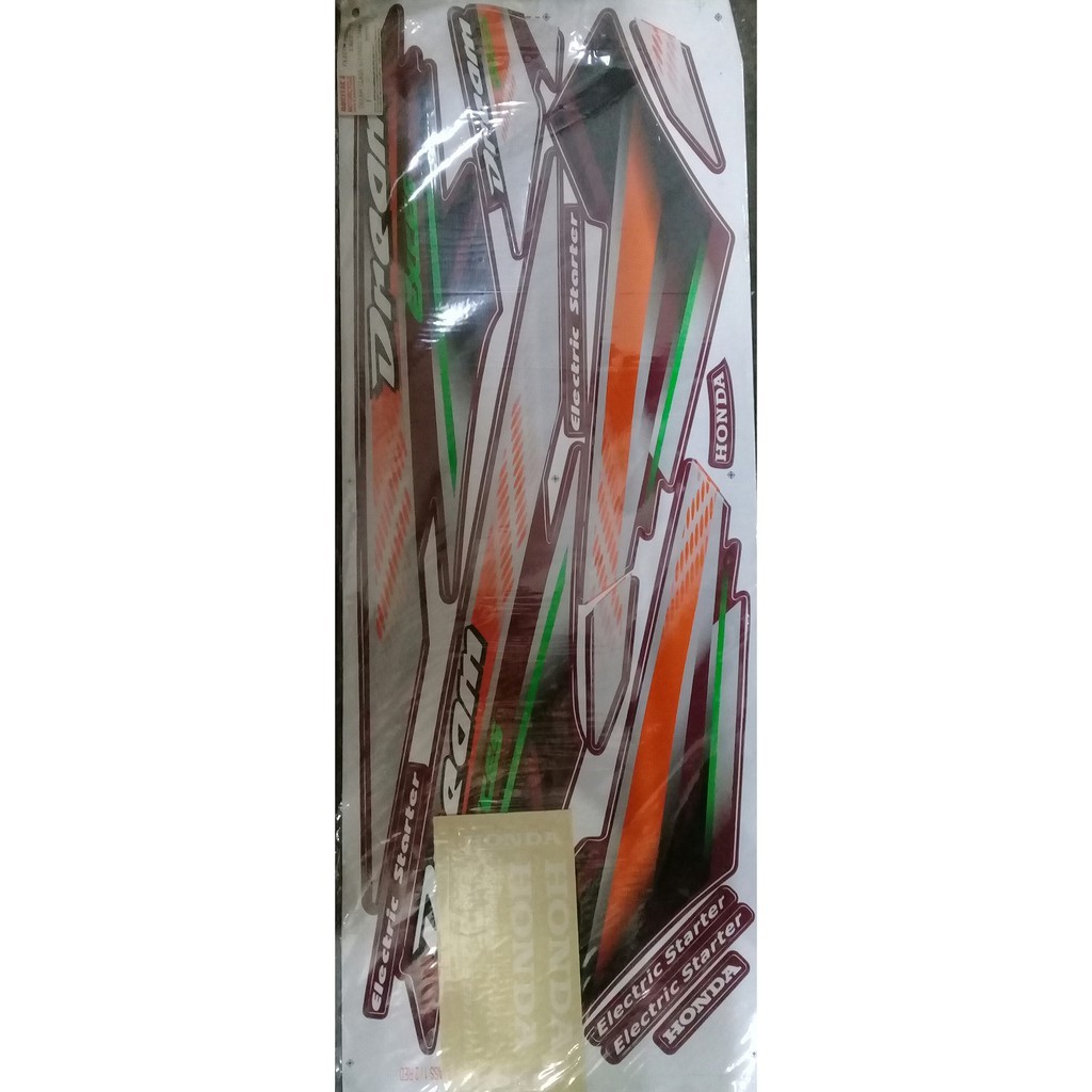 20230831-1138a STICKER HONDA DREAM CLASS 1/2 (RED) Body Sticker ...