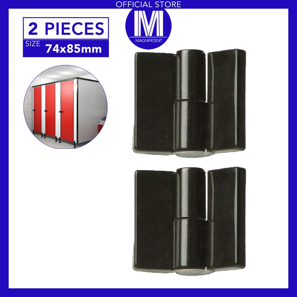 Nylon Black Bathroom Toilet Partition Hinge Door Accessories ( 2 Pieces ...