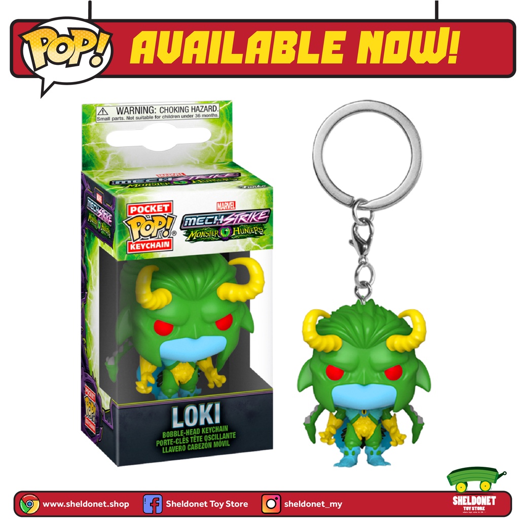 Funko Pocket Pop! Keychain: Marvel Mech: Monster Hunters - Loki ...