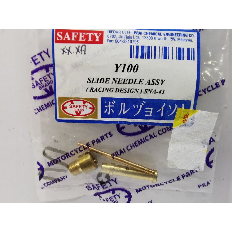 Y100 SPORT YAMAHA SAFETY Slide Needle Assy Jarum Jet Slide Set 100% ...