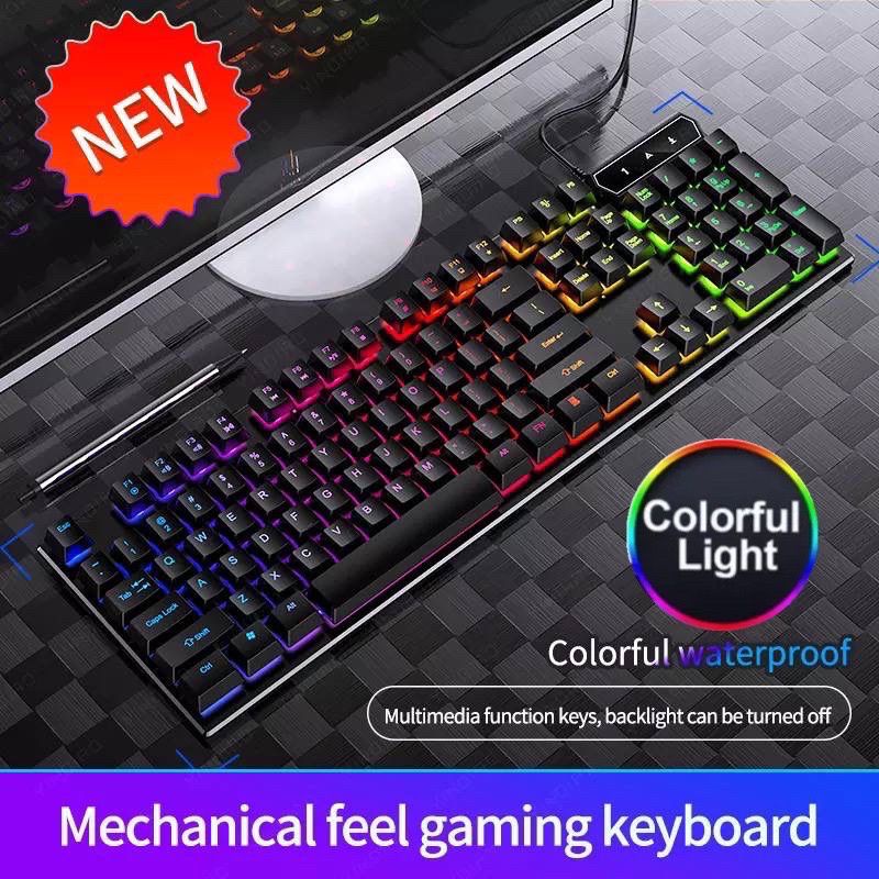 V4 104 Keys RGB Light Mechanical Keyboard Led Backlit Usb Keyboard ...