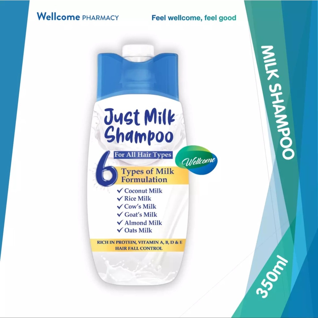 JUST MILK SHAMPOO 350 ML ( FOR ALL HAIR TYPES ) | Shopee Malaysia