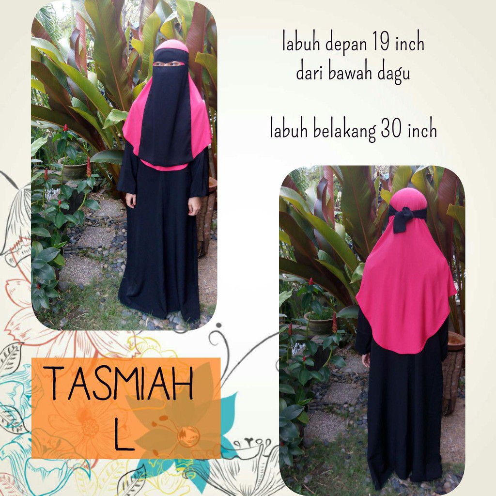 Tudung Labuh Berdagu (Saiz L) by TASMIAH (READY STOCK) | Shopee Malaysia