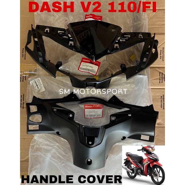 DASH V2 110 / FI K07 HANDLE COVER INNER FRONT & REAR HONDA 100% ...