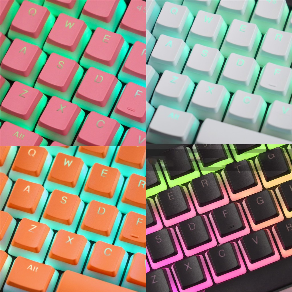 【YXWJ】108/104/87/61 Keys Razer PBT Pudding Keycaps, Double-shot ...