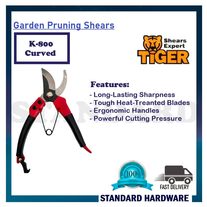 Tiger Garden Pruning Shears / Gunting Pemangkasan Taman (K-700 / K-702 ...