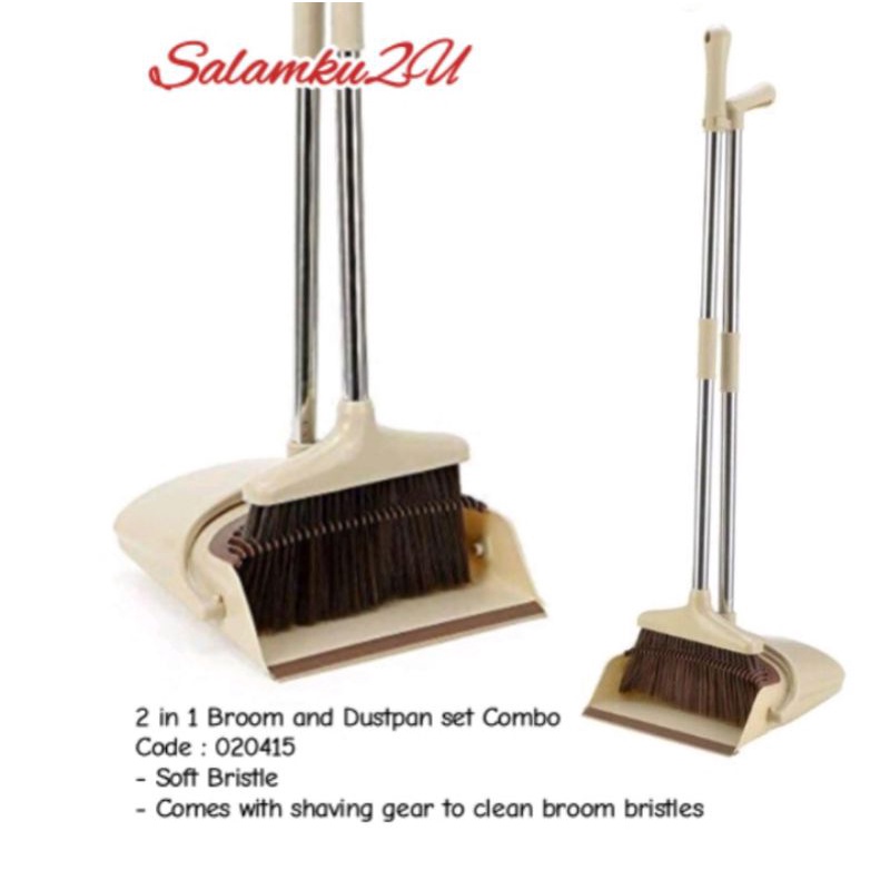 Ready Stock !!! 2 in 1 Broom and Dustpan Combo set/PENYAPU PENYODOK SET ...