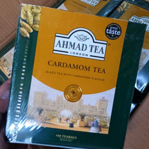 Ahmad TEA CARDAMOM | Ahmad Kapulaga Tea ORIGINAL SAUDI Contents 100 ...