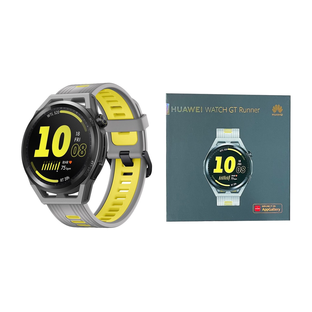 HUAWEI WATCH GT Runner 46mm GPS Smartwatch (Gray) - Dual-Band Five ...