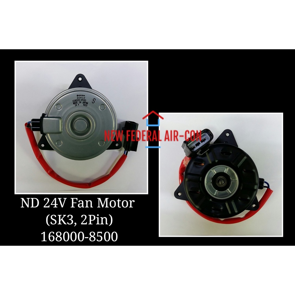 @(ORIGINAL) DENSO HINO 700 24V FAN MOTOR (2PIN) - 168000-8500 | Shopee ...